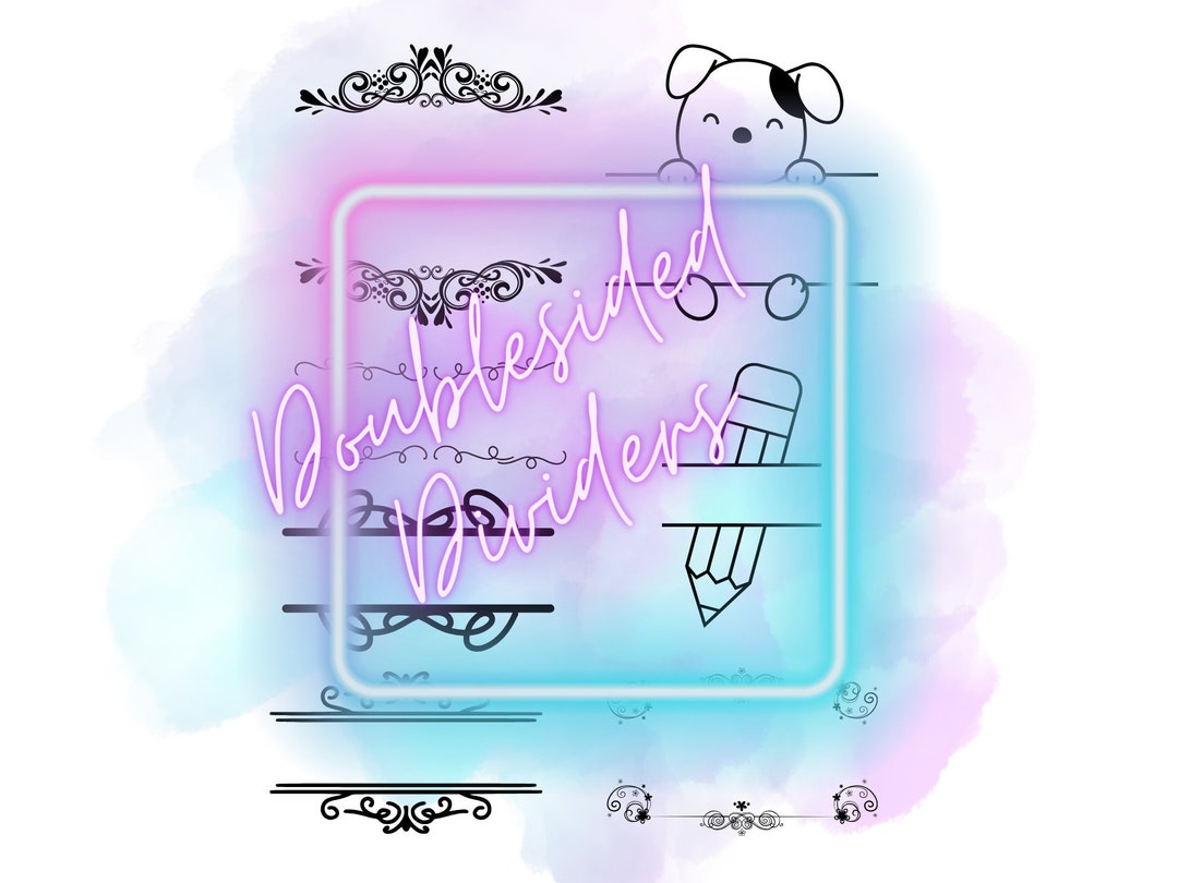 Doublesded Dividers SVG BUNDLE - Cut Digital Art Files Download for ...
