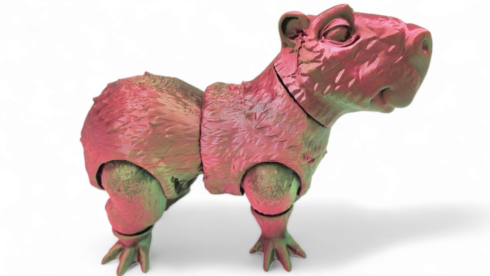 Capybara: Articulated, Posable 3D Print Desk Toy - Multiple Colors ...