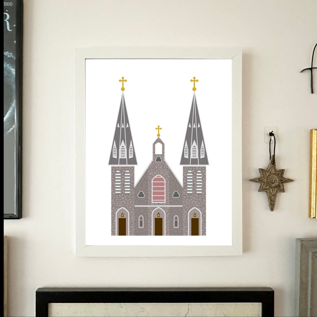 Villanova University Poster, St. Thomas of Villanova Church Print ...