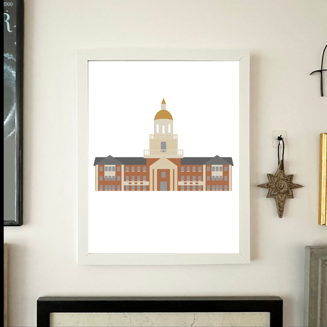 Baylor University Poster, Pat Neff Hall, Baylor Bears, Waco Texas ...