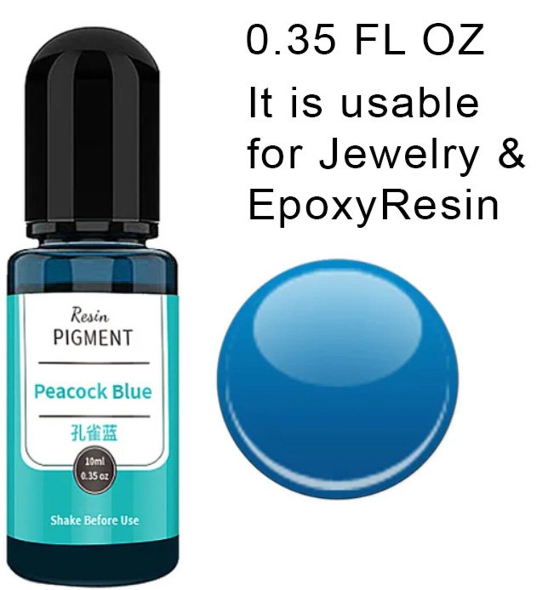 Concentrated Peacock Blue Resin Dye for DIY Crafts, High-quality Epoxy ...