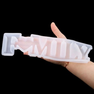 DIY Epoxy Resin Mold for Family and Home Décor Love Family Home Hello ...