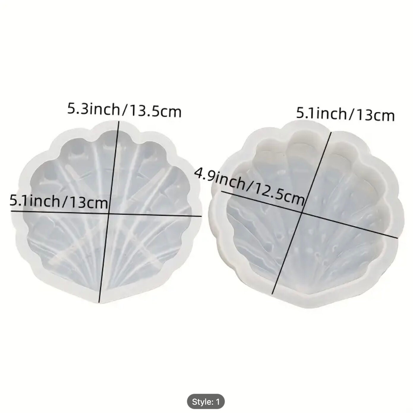 Ocean's Embrace Resin Seashell Silicone Resin Mold A Nautical Treasure ...