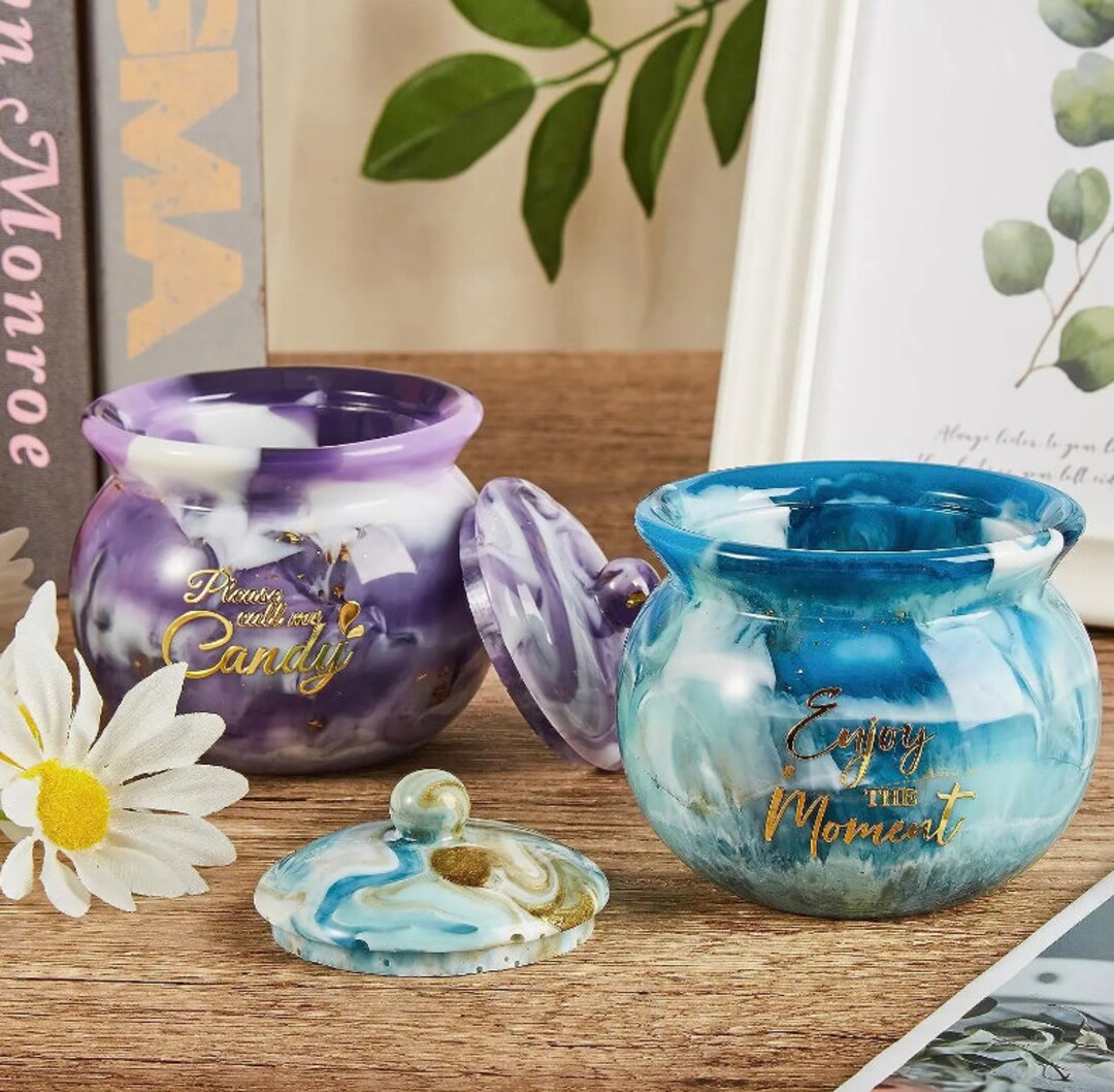 Epoxy Resin Casting Molds Jar Molds for Storage Box Silicone Molds for ...