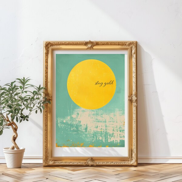 Gold Poster - Etsy