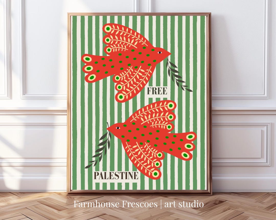 Free Palestine Art Print, Digital Palestine Poster, Palestinian ...