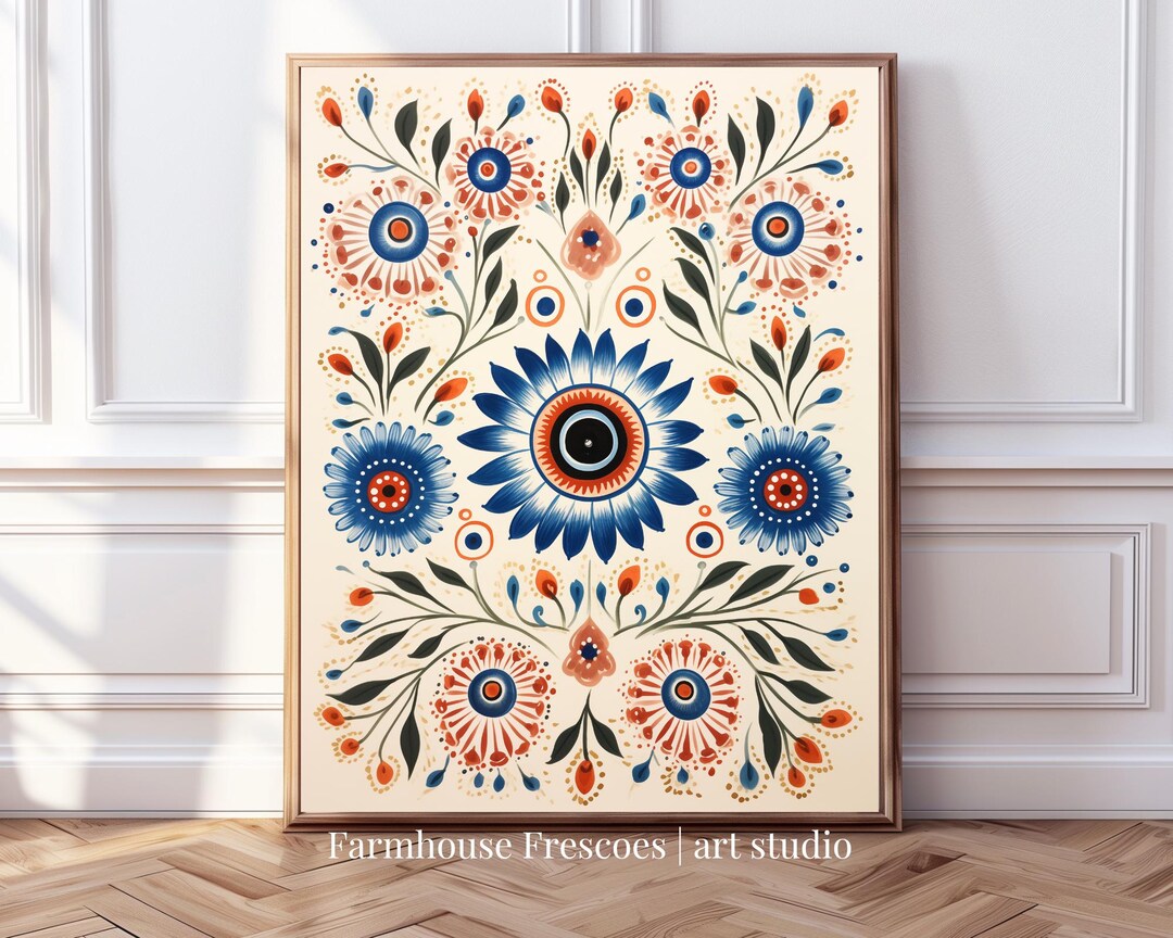 PRINTABLE Evil Eye Painting Country Farmhouse Decor Evil Eye Art Print ...