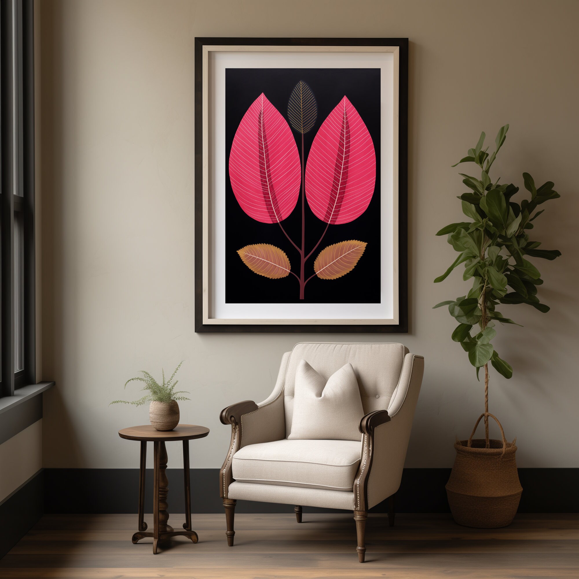 Modern Farmhouse Botanical Painting DIGITAL DOWNLOAD Elegant Farmhouse ...