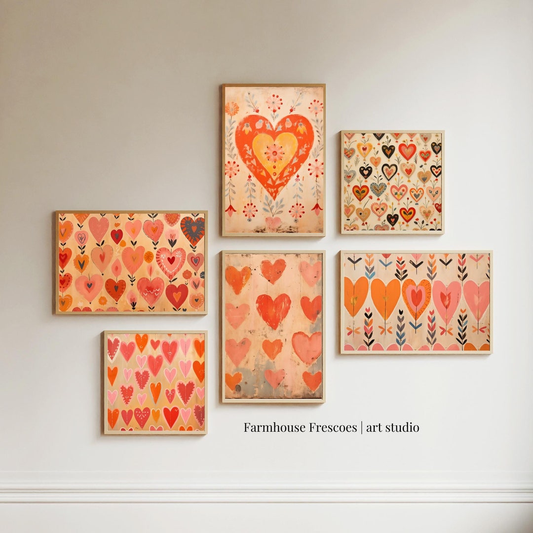 PRINTABLE Valentine Gallery Digital Download Rustic Country Valentine ...