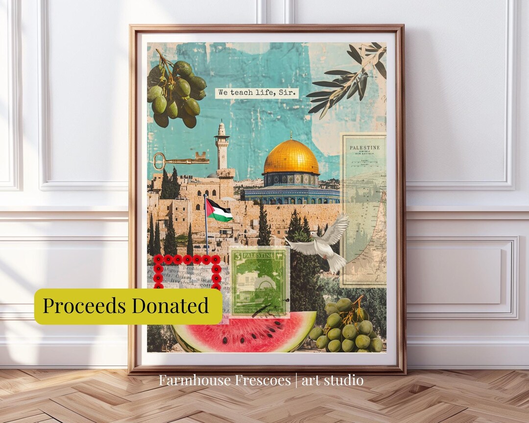 PRINTABLE Free PALESTINE ART Watermelon Art Print Palestine Resistance ...