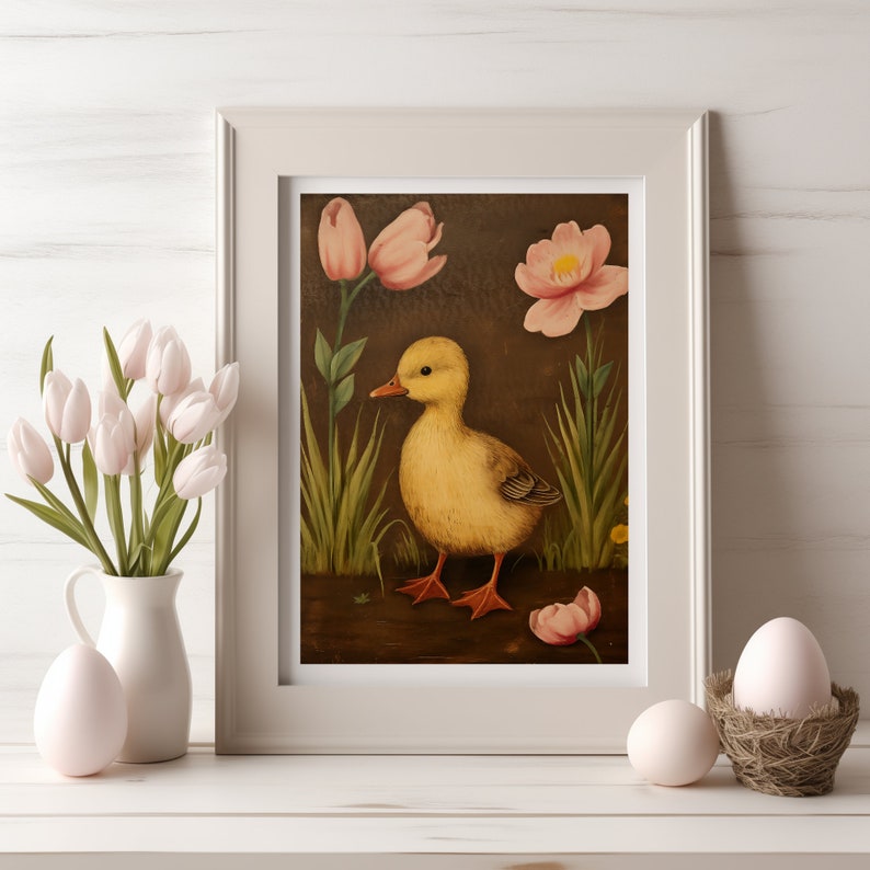 Easter Painting Digital Download Farmhouse Easter Art Rustic Country ...