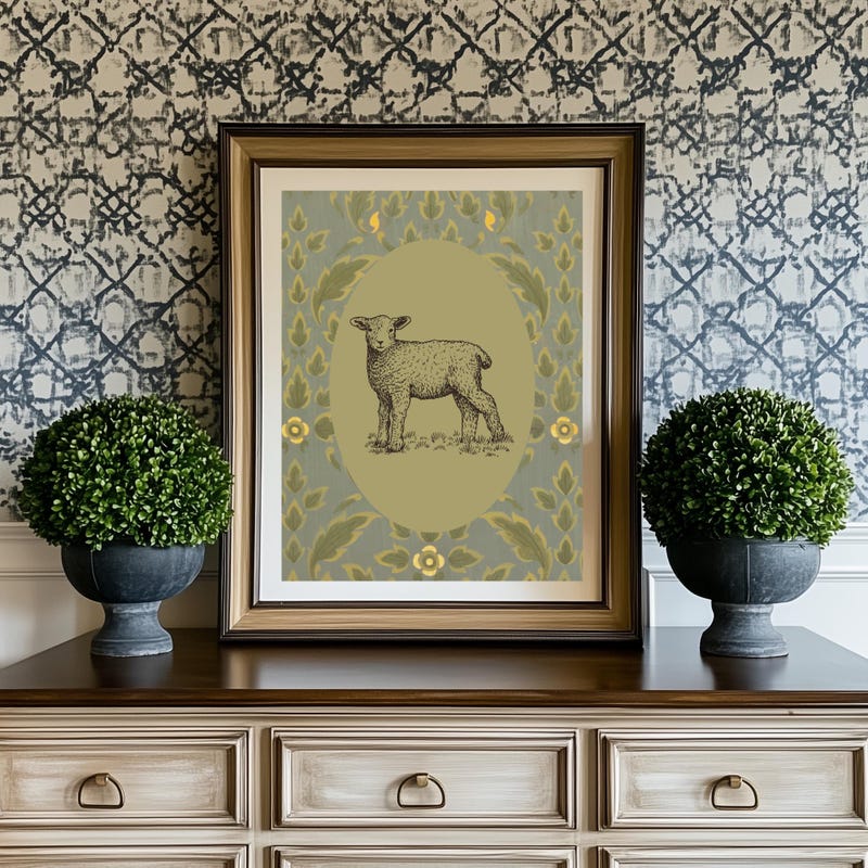 Antique Lamb - Etsy