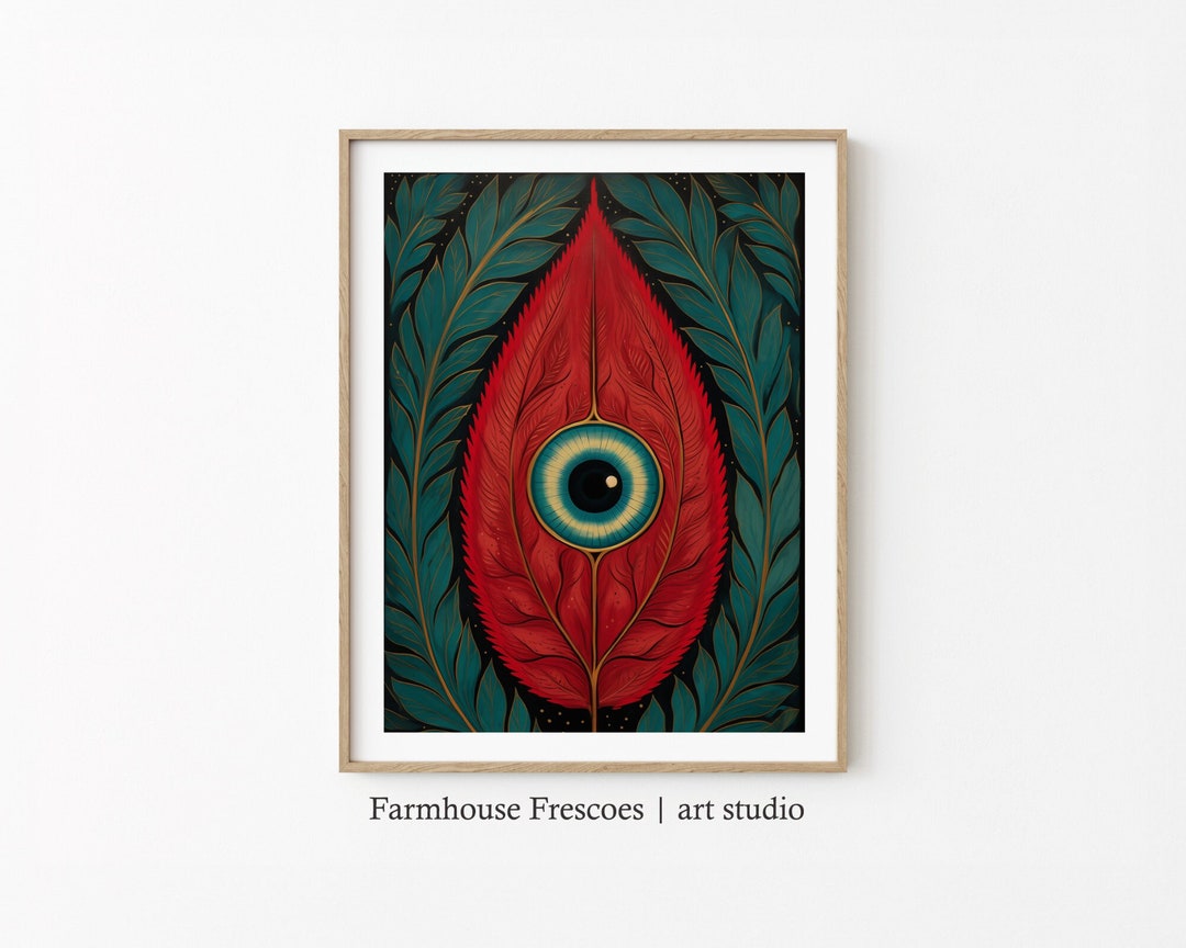 Evil Eye Painting DIGITAL DOWNLOAD Bohemian Wall Decor Nazar Art Print ...