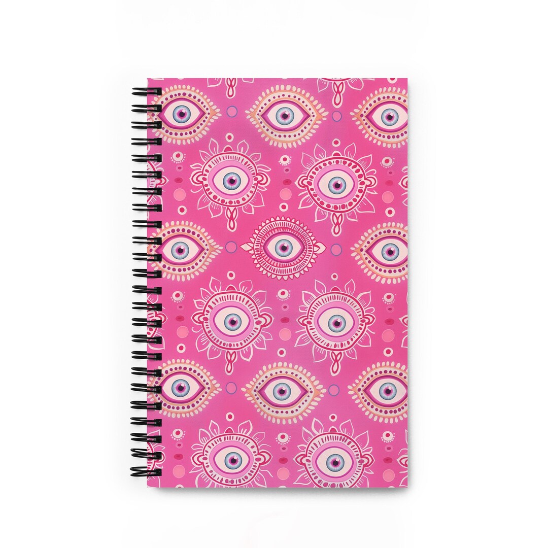 All Seeing Eye Coil Bound Notebook Spiral Journal Evil Eye Journal Evil ...