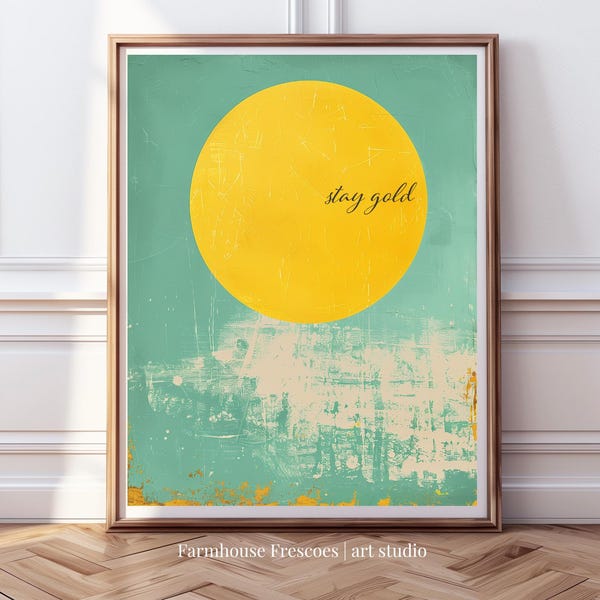 Gold Poster - Etsy