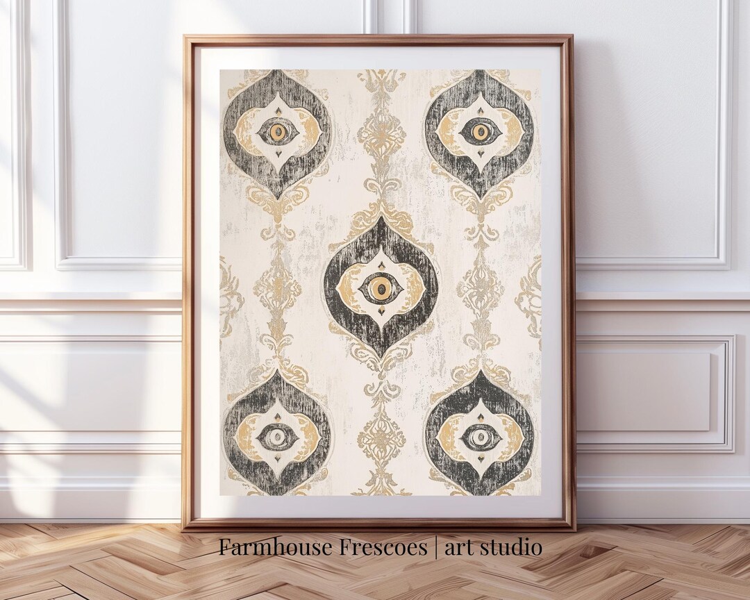 PRINTABLE Abstract Evil Eye Painting Country Farmhouse Decor Evil Eye ...