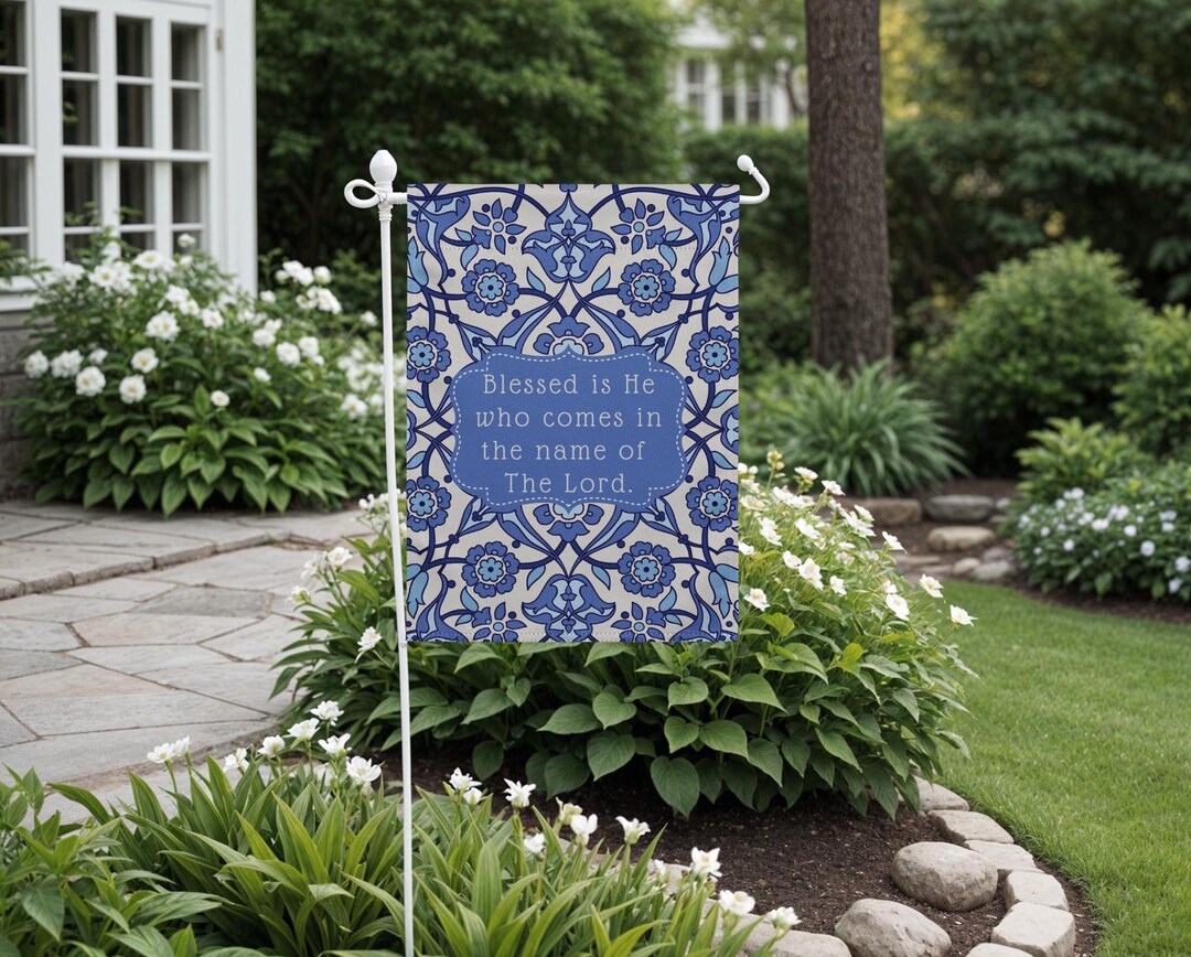 Religious Garden Flag, Biblical Scripture Garden Flag Decor, Yard ...