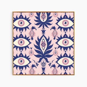 8 Pink PRINTABLE Evil Eye Paper Set Evil Eye Digital Download Nazar ...