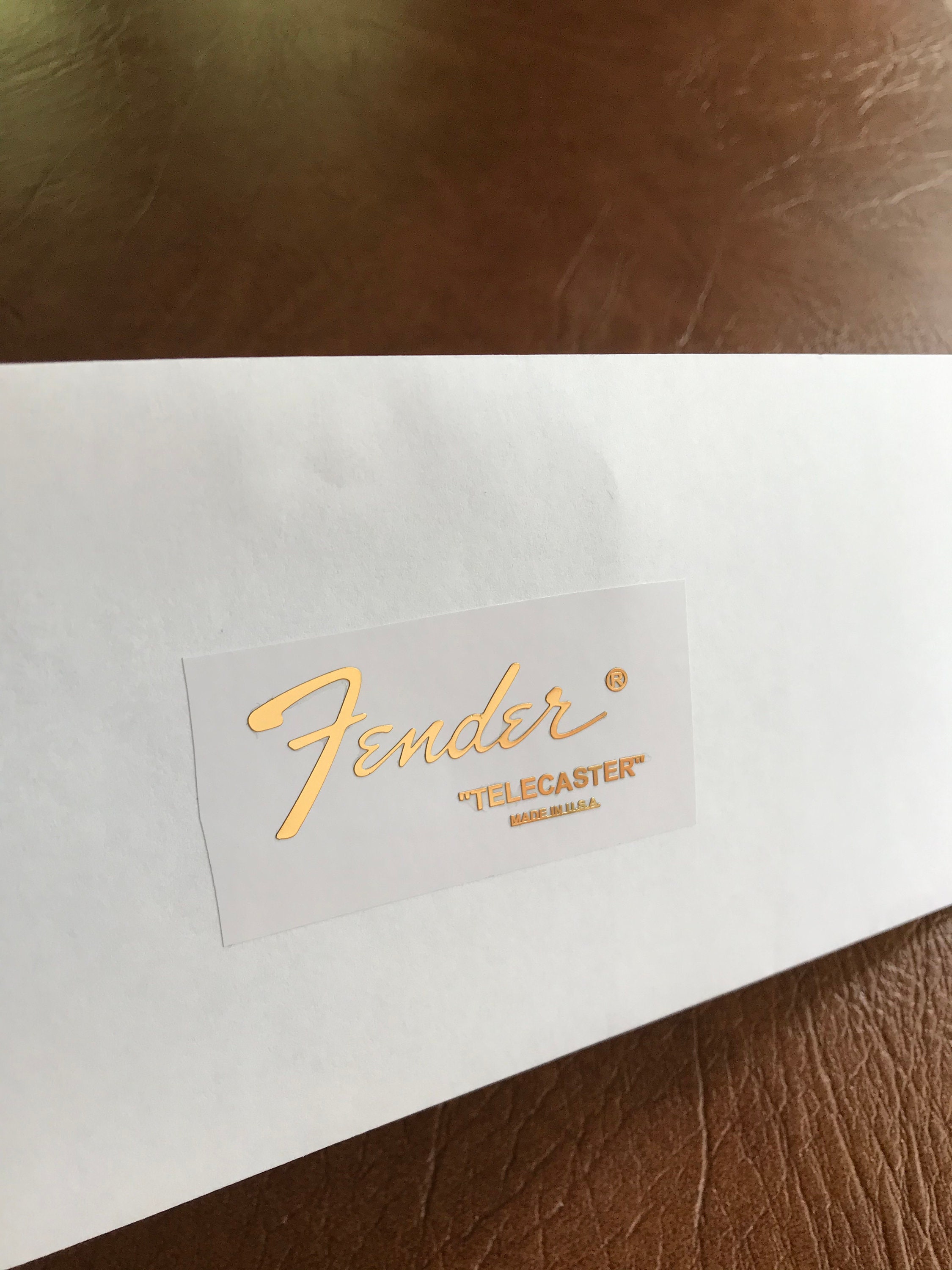 Fender Telecaster Guitar Decal Head Stock Restoration 3d Laser - Etsy