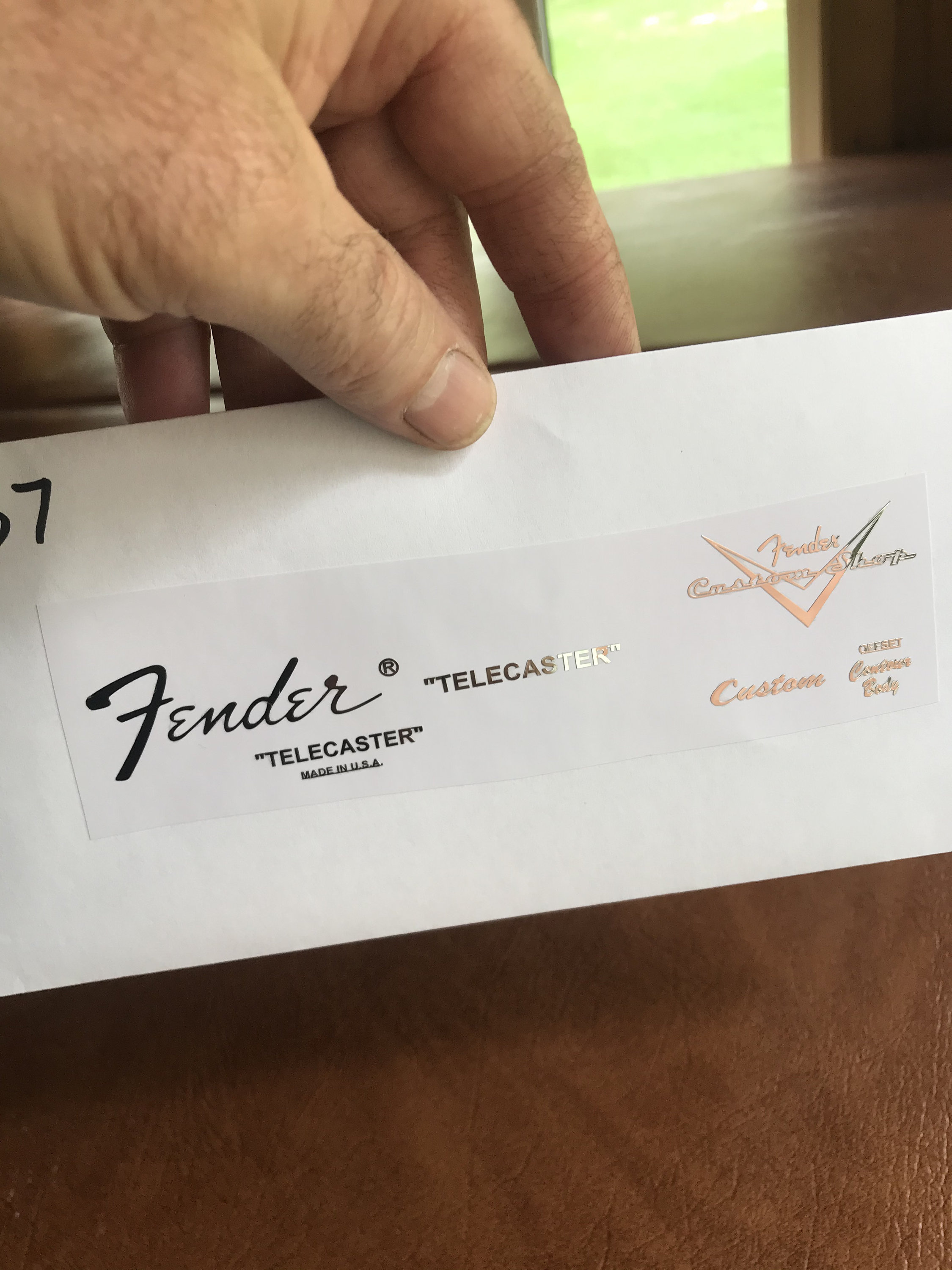 Fender Telecaster Guitar Decal Head Stock Restoration 3d Laser - Etsy