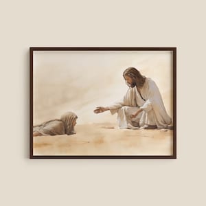 Where Are Your Accusers? | Jesus Portrait | Digital Oils Art Piece ...