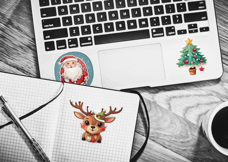 Christmas Sticker PNG Pack | Christmas Sticker Set | Christmas Svg ...