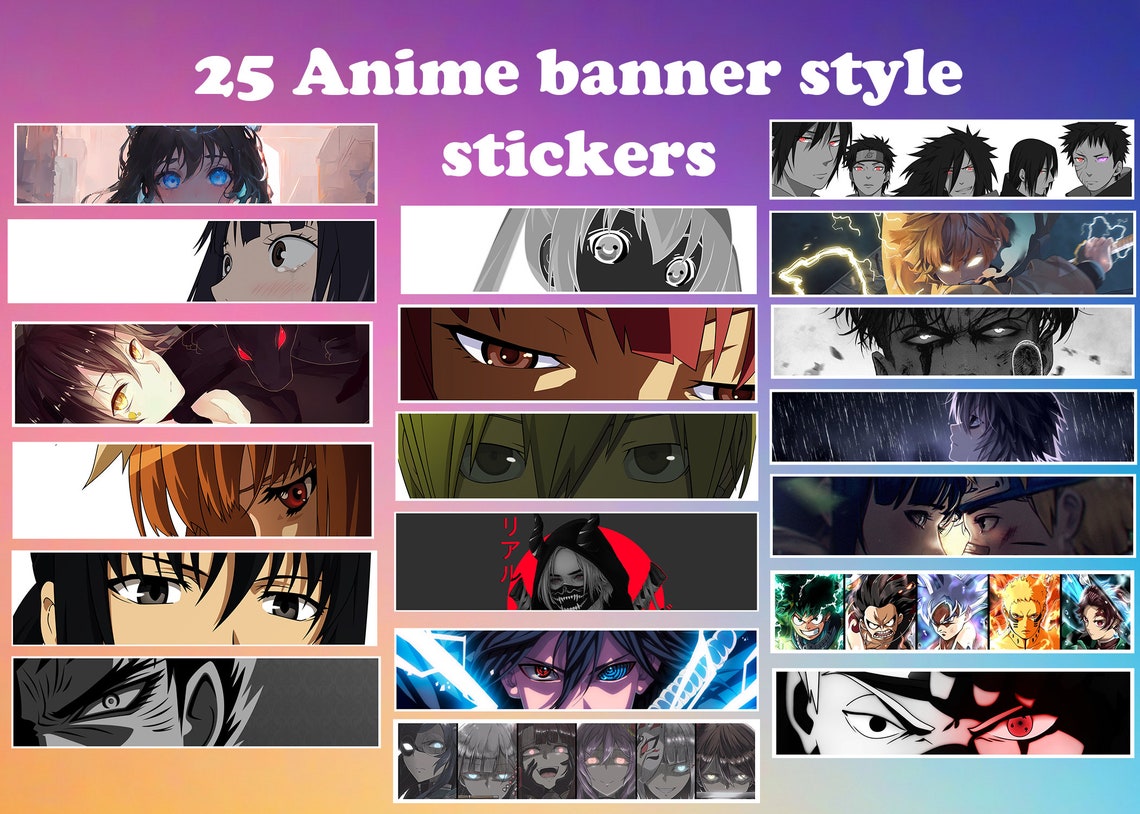 Anime Sticker PNG Pack, Anime Sticker Set, Anime PNG, Anime SVG, Anime ...