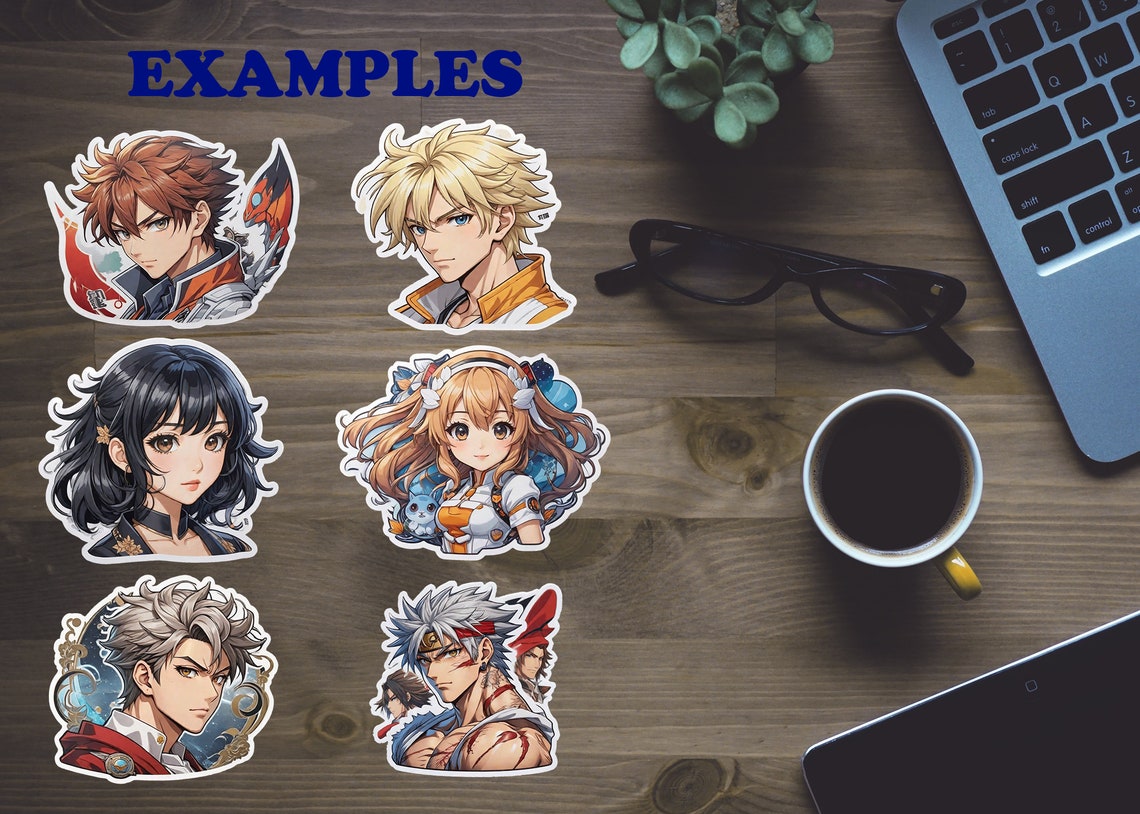 Anime Sticker PNG Pack, Anime Sticker Set, Anime PNG, Anime SVG, Anime ...