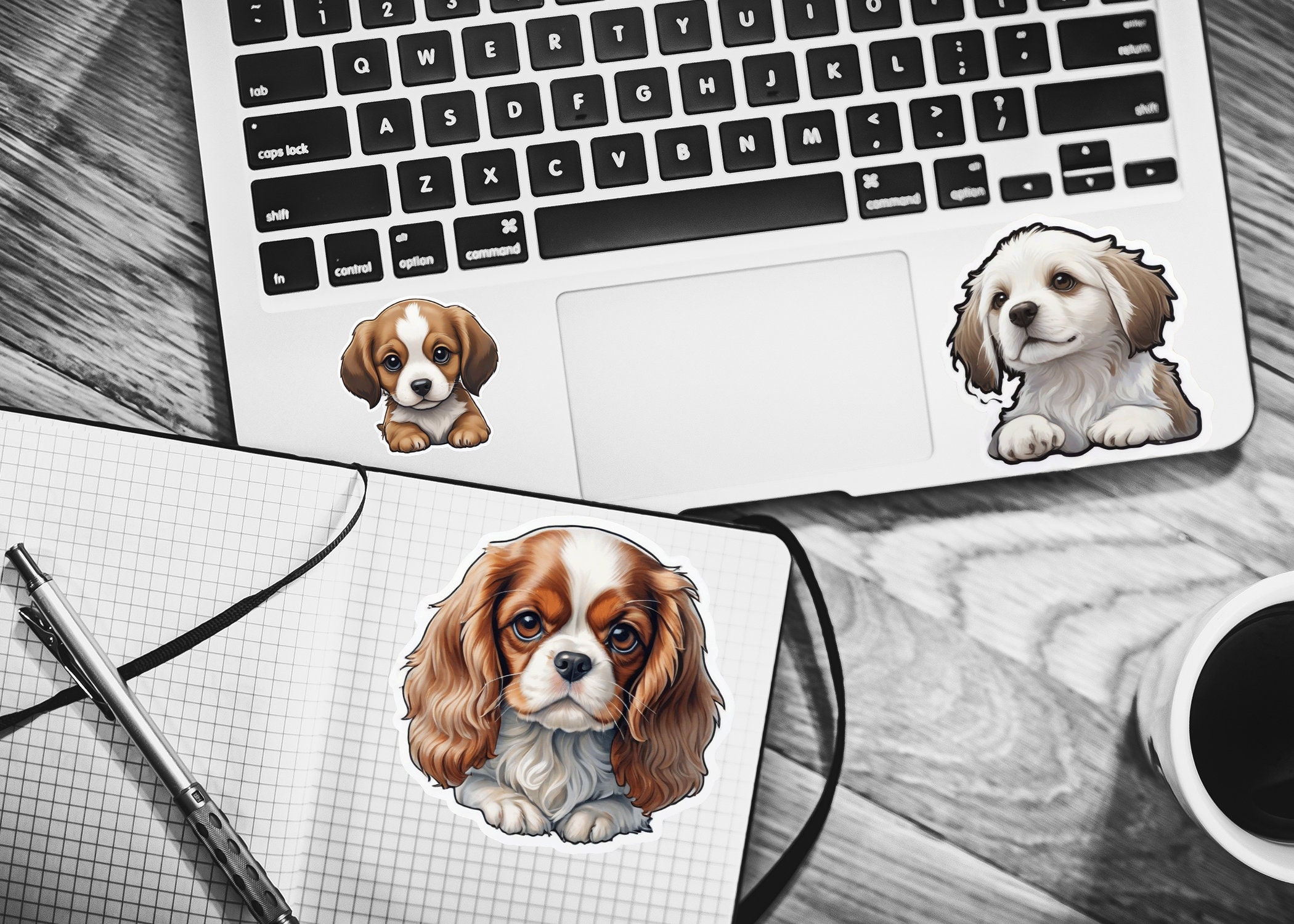 Cute Puppies Sticker PNG Pack, Cute Puppies Sticker Set, Cute Puppies ...