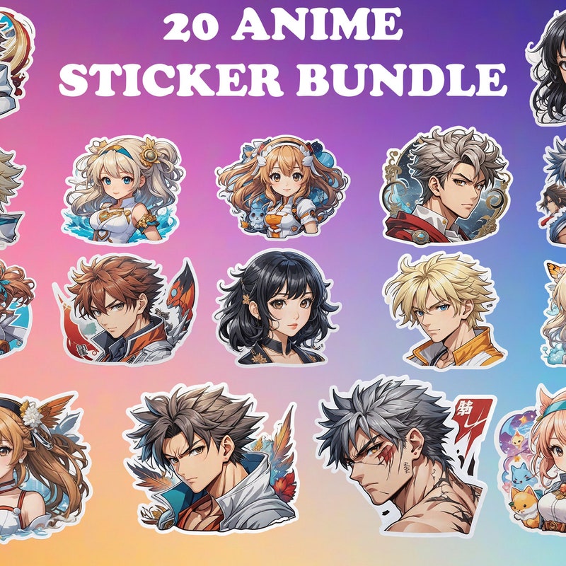 Anime Stickers - Etsy