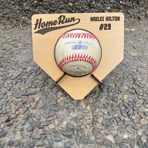 Custom Home Run Ball Display | Personalized Baseball or Softball ...