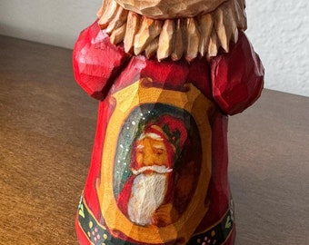 Unique | Hand Carved | Ornament | One of a Kind | Santa | Wood | Adair ...