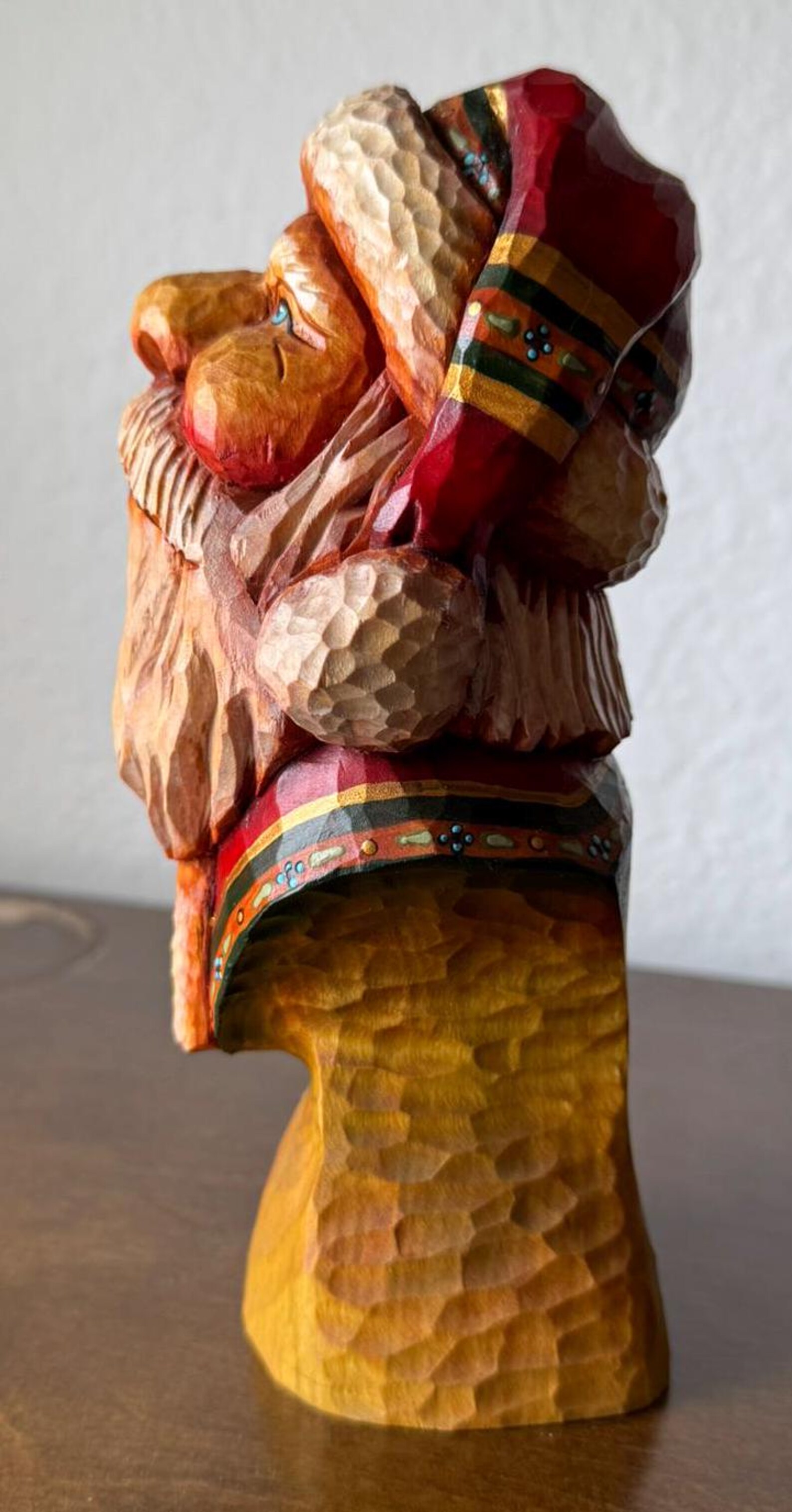 One of a Kind | Hand Carved | Santa | Wood | Adair Rucker | Unique ...