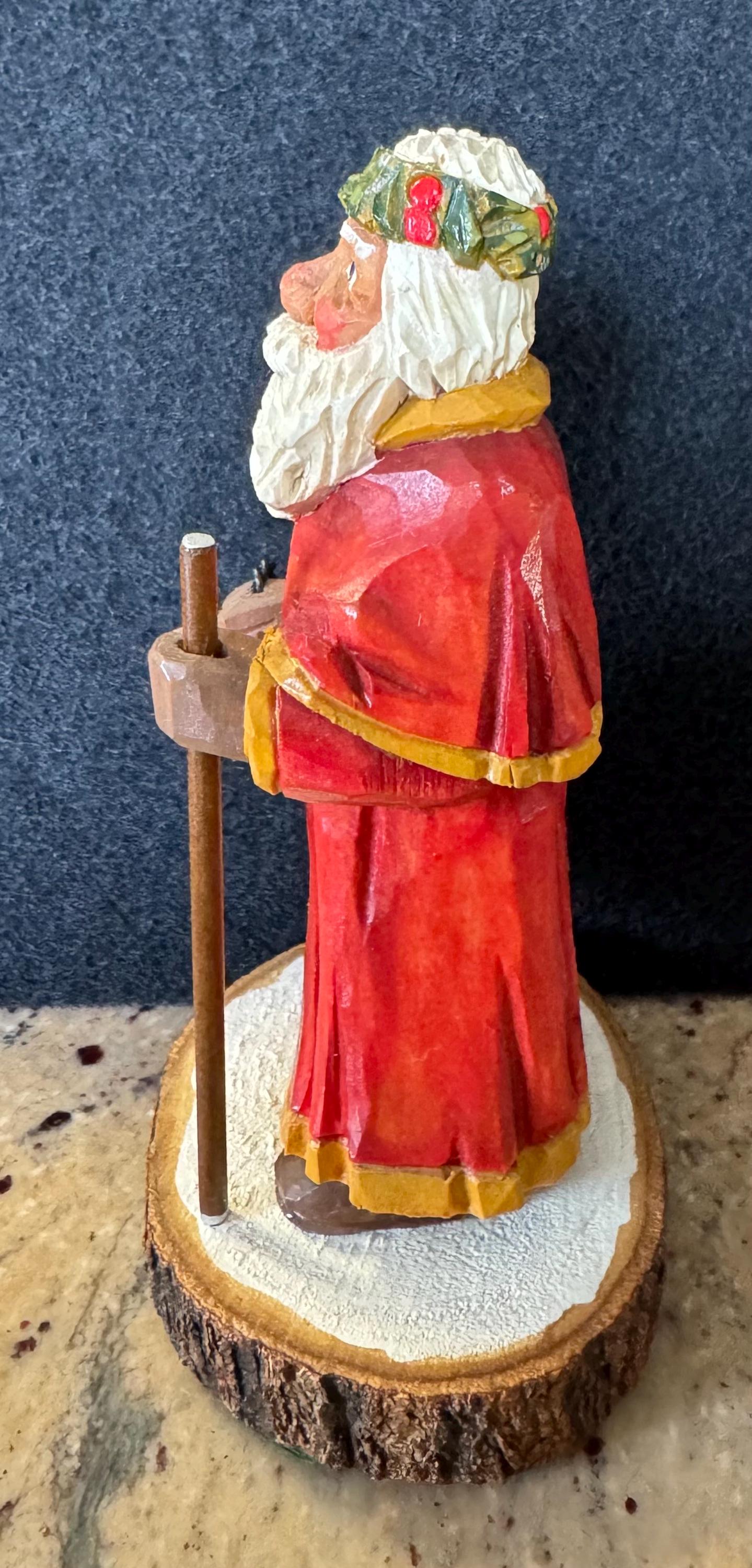 Hand Carved | Wood | Unique | Santa | One of a Kind | Joe Perkins ...