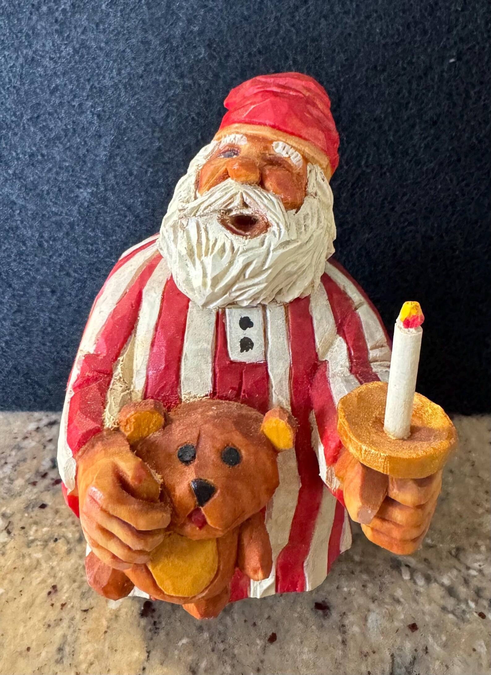 Hand Carved | Wood | Unique | Santa | One of a Kind | Joe Perkins ...