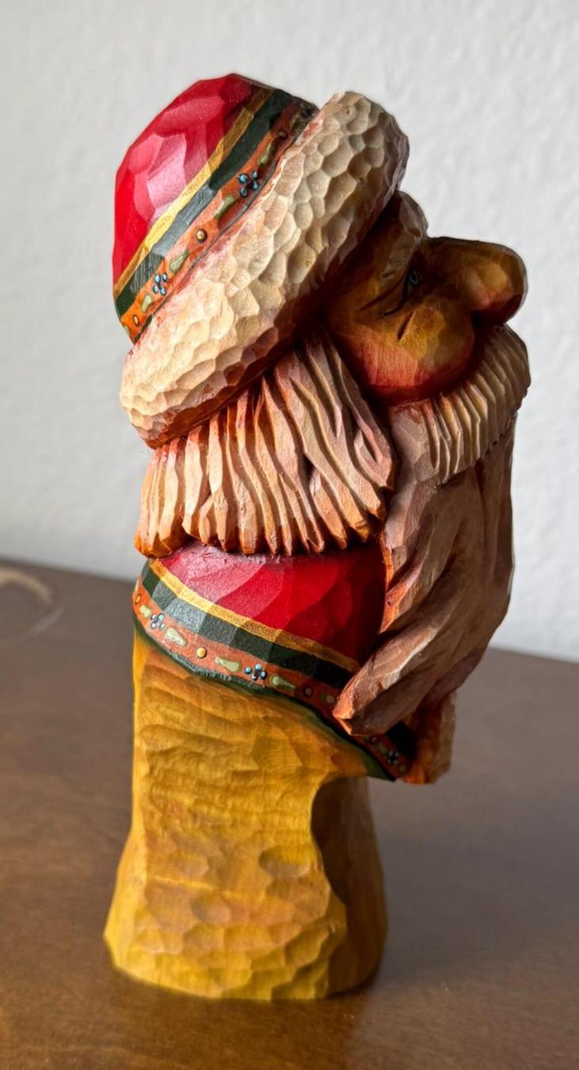 One of a Kind | Hand Carved | Santa | Wood | Adair Rucker | Unique ...