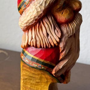 One of a Kind | Hand Carved | Santa | Wood | Adair Rucker | Unique ...