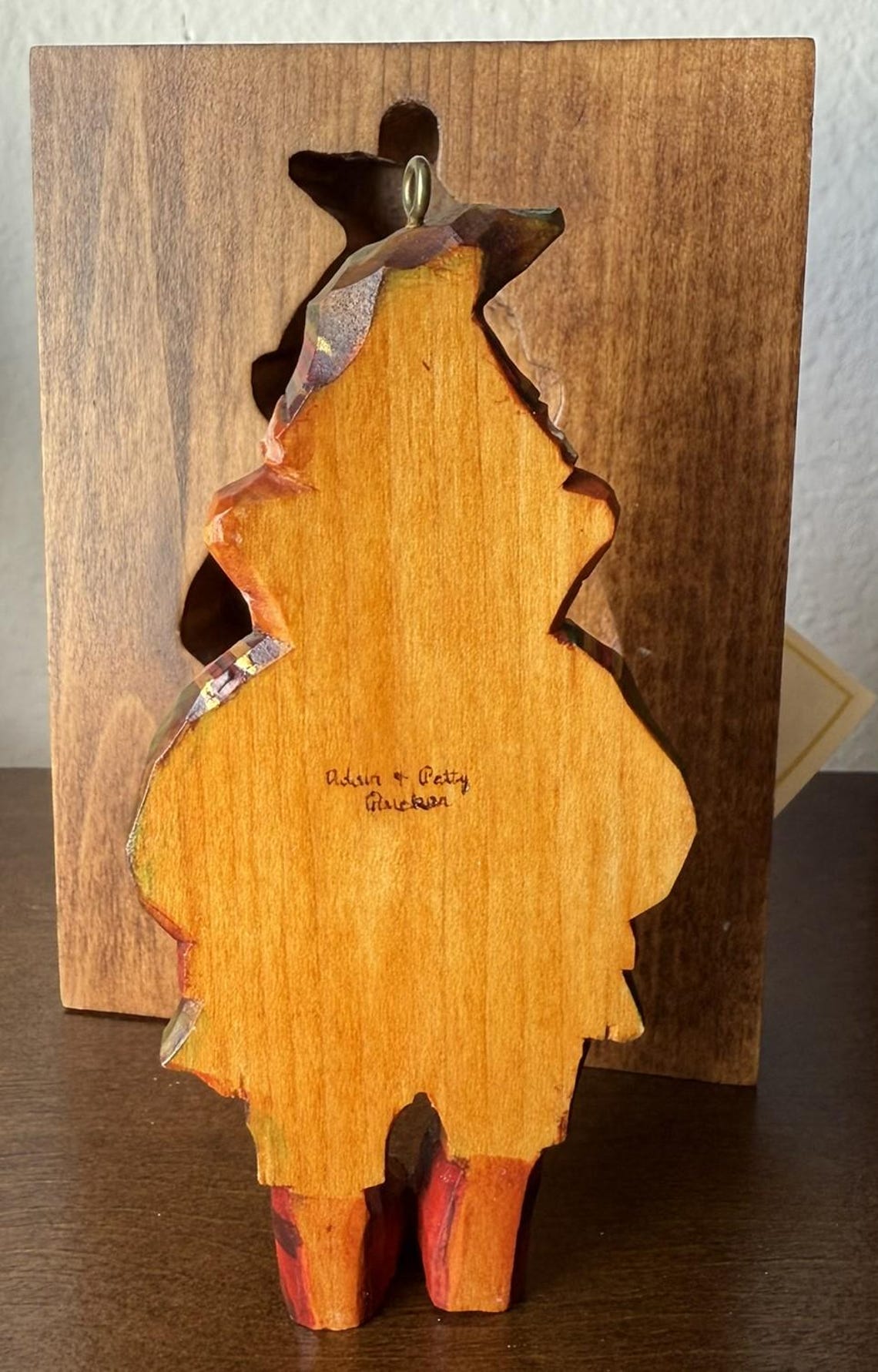 Unique | Hand Carved | Ornament | One of a Kind | Santa | Wood | Adair ...