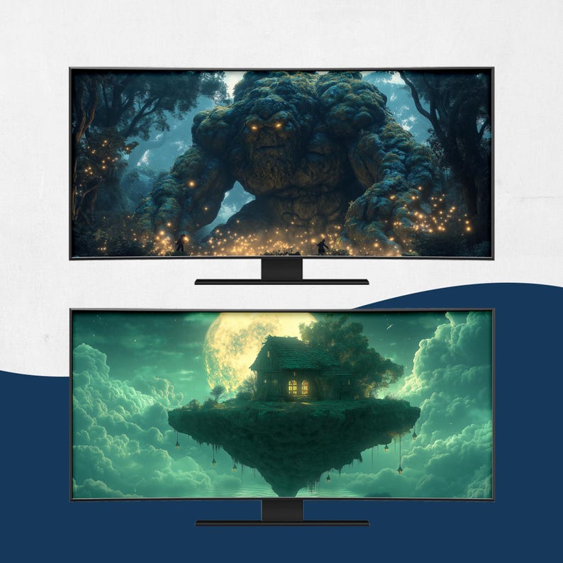 Ghibli Inspired Ultrawide Wallpaper Anime Ultrawide Wallpaper Ghibli ...