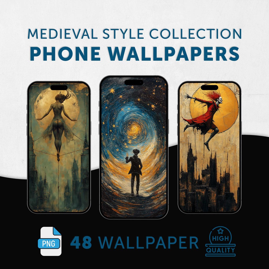 Medieval Phone Wallpaper, Surreal Manuscript Ios & Android Background ...