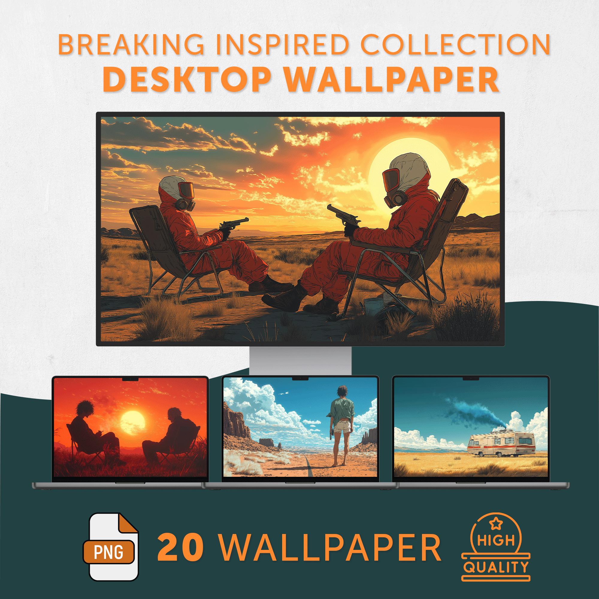 Breaking Inspired Desktop Wallpaper | Desert Aesthetic Desktop ...