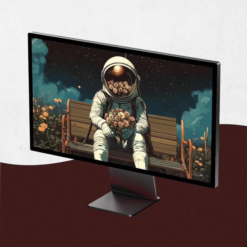 Astronaut Desktop Wallpaper 4K, Cinematic Space Background, Surreal ...