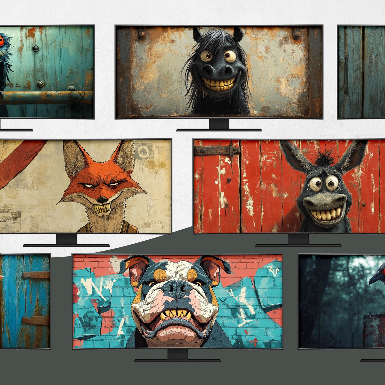 Ultrawide Cartoonish Wallpaper, 4K Cinematic Ultrawide Screen ...