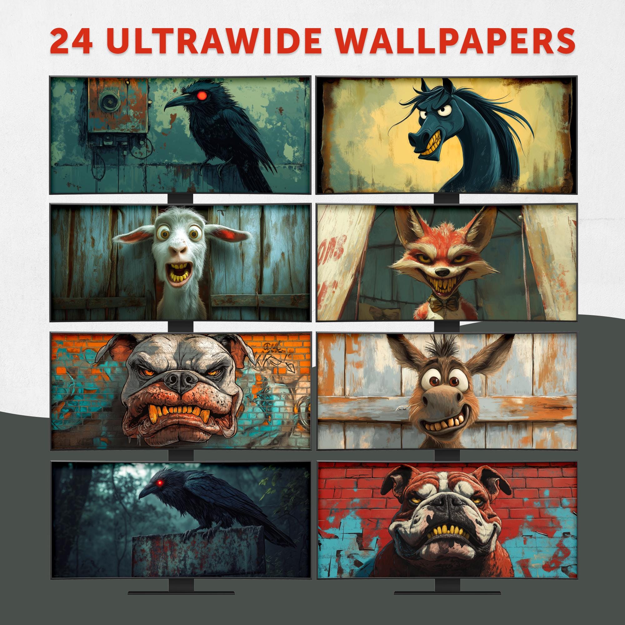 Ultrawide Cartoonish Wallpaper, 4K Cinematic Ultrawide Screen ...