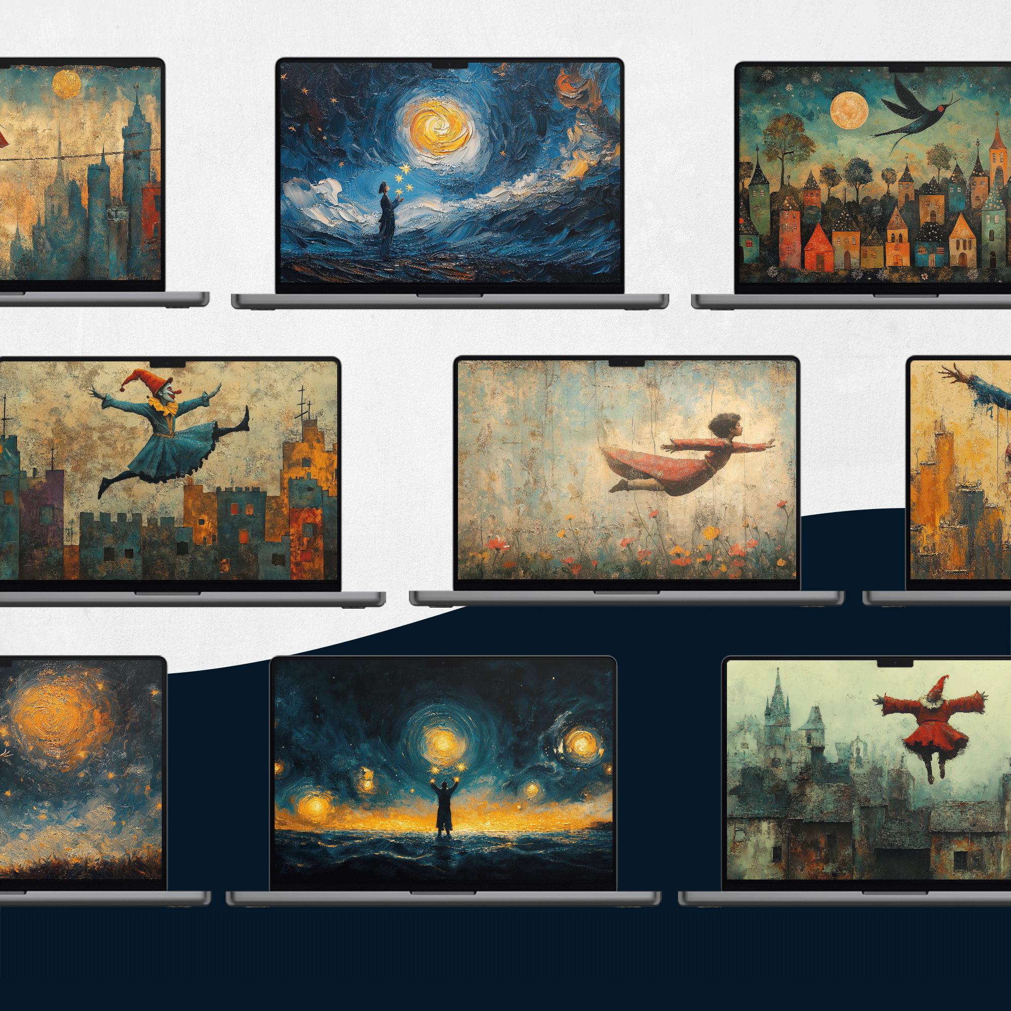 Medieval Art Desktop Wallpaper, Surreal Renaissance PC Background ...