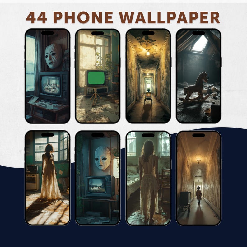 Cinematic Horror Wallpaper Bundle: Dark Gothic Art (digital Download ...
