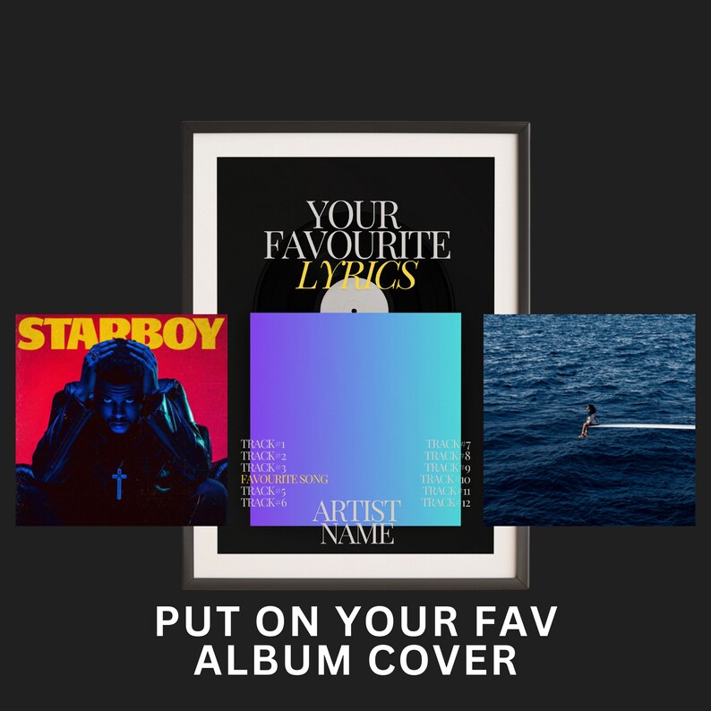 Editable Music Album Poster Canva Template - Customize Your Own Album ...