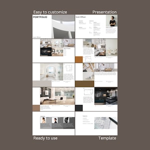Modern Architecture Portfolio Template | Canva, Minimal & Clean - Etsy