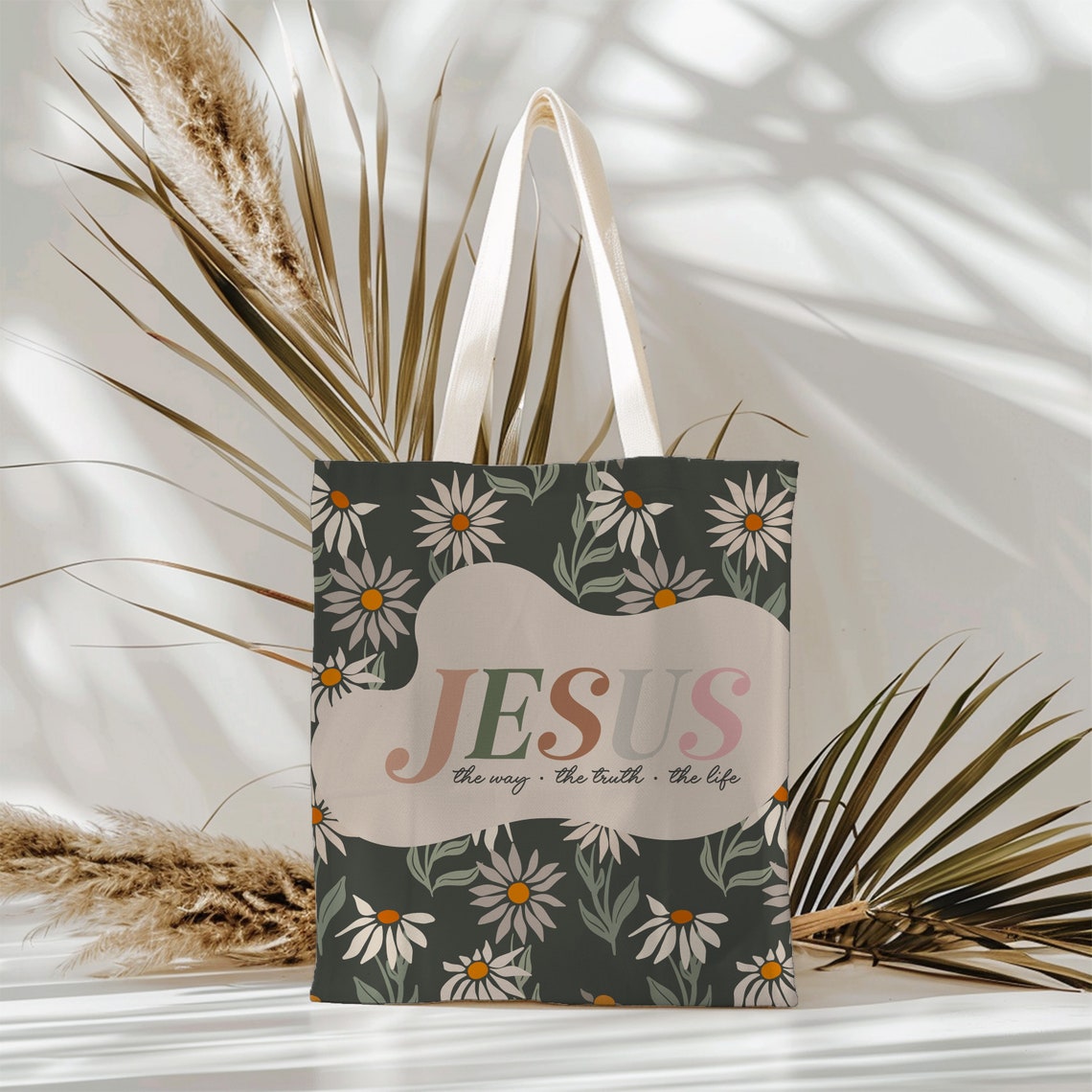 Christian Tote Bag Church Tote Canvas Tote Bag Christian Gifts Baptism ...
