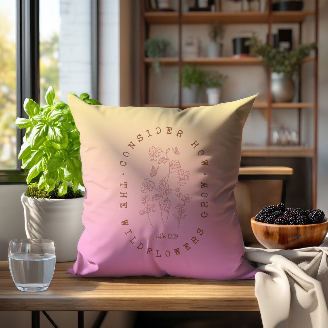 Throw Pillow - Sofa Pillow - "christian Throw Pillow: Comfort and Faith ...